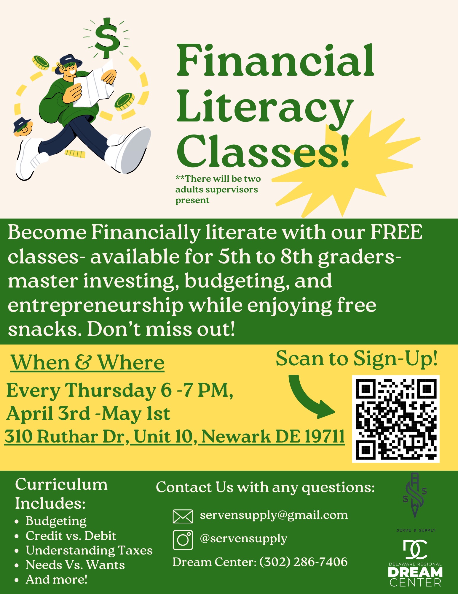 Financial Literacy Classes – Serve & Supply